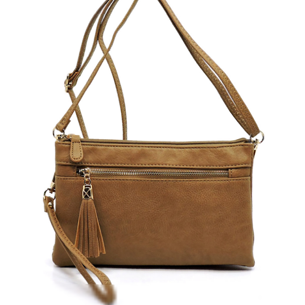 Stone Multi-Compartment Tassel Crossbody Purse – MeAndMommysCloset