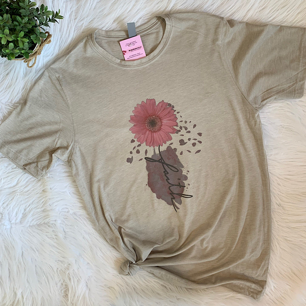 Faith Flower Graphic T-Shirt – MeAndMommysCloset
